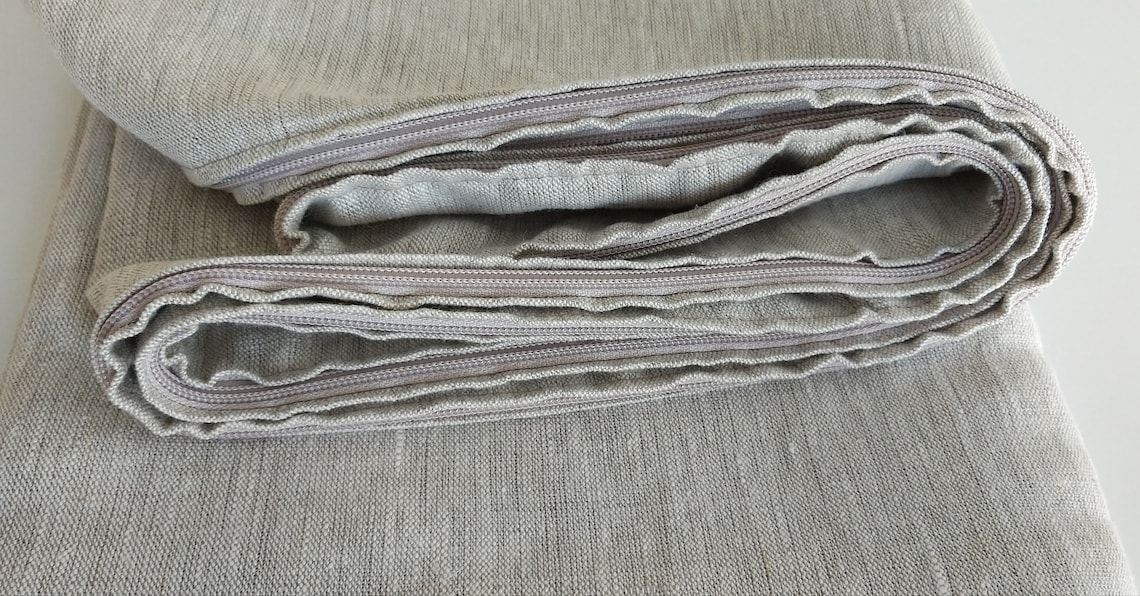 Twintwinxlsingle Dense Linen Mattress Cover With Zipper for | Etsy