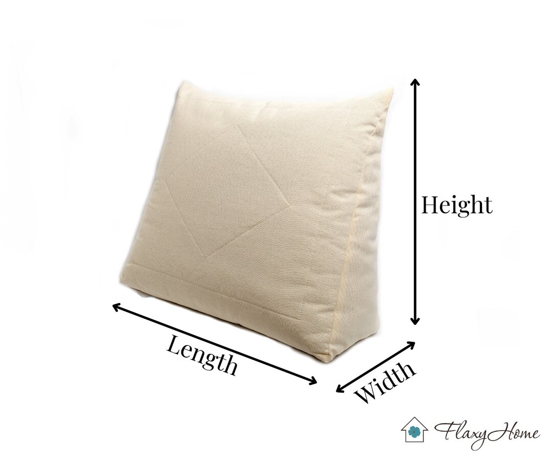 39x20x8"/ 99x50x20cm Flax Daybed Pillow, Covered Natural Unbleached ...