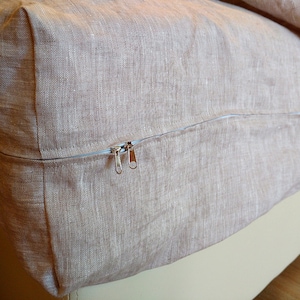 Twin,single,custom Linen Mattress Cover With Long Zipper. Eco-friendly ...
