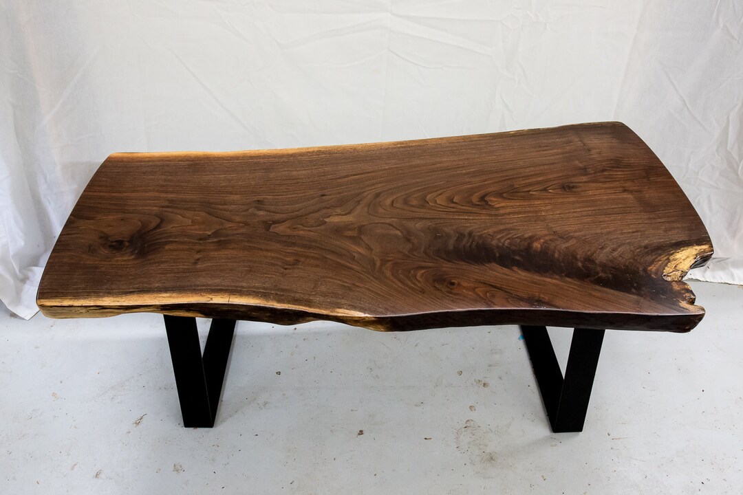 Live Edge, Natural Edge Black Walnut Coffee Table - Etsy