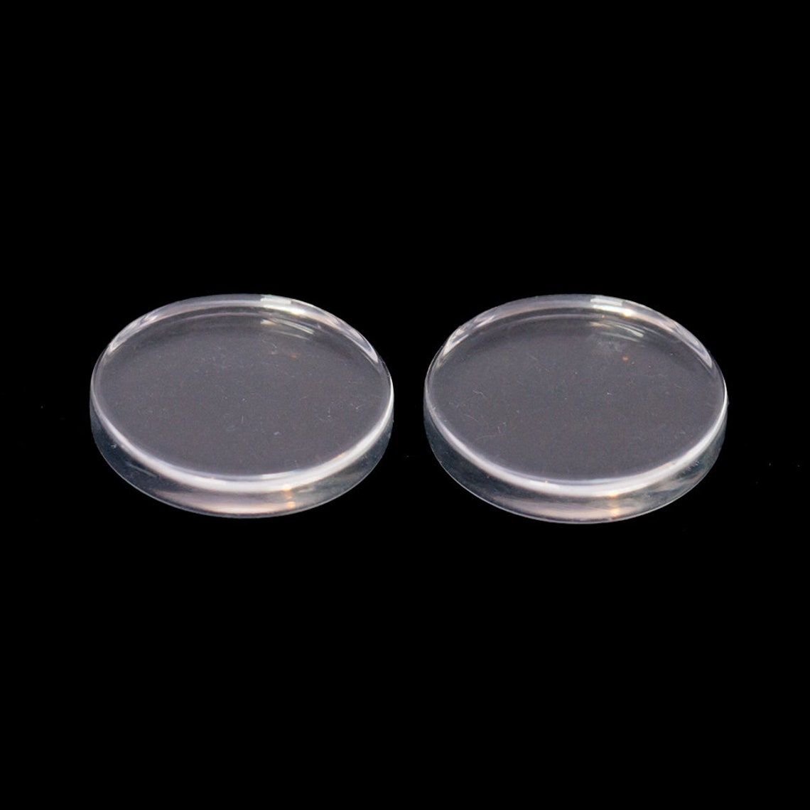 50x 18mm Circular Round Clear Flat Glass Disc Cabochons - Etsy
