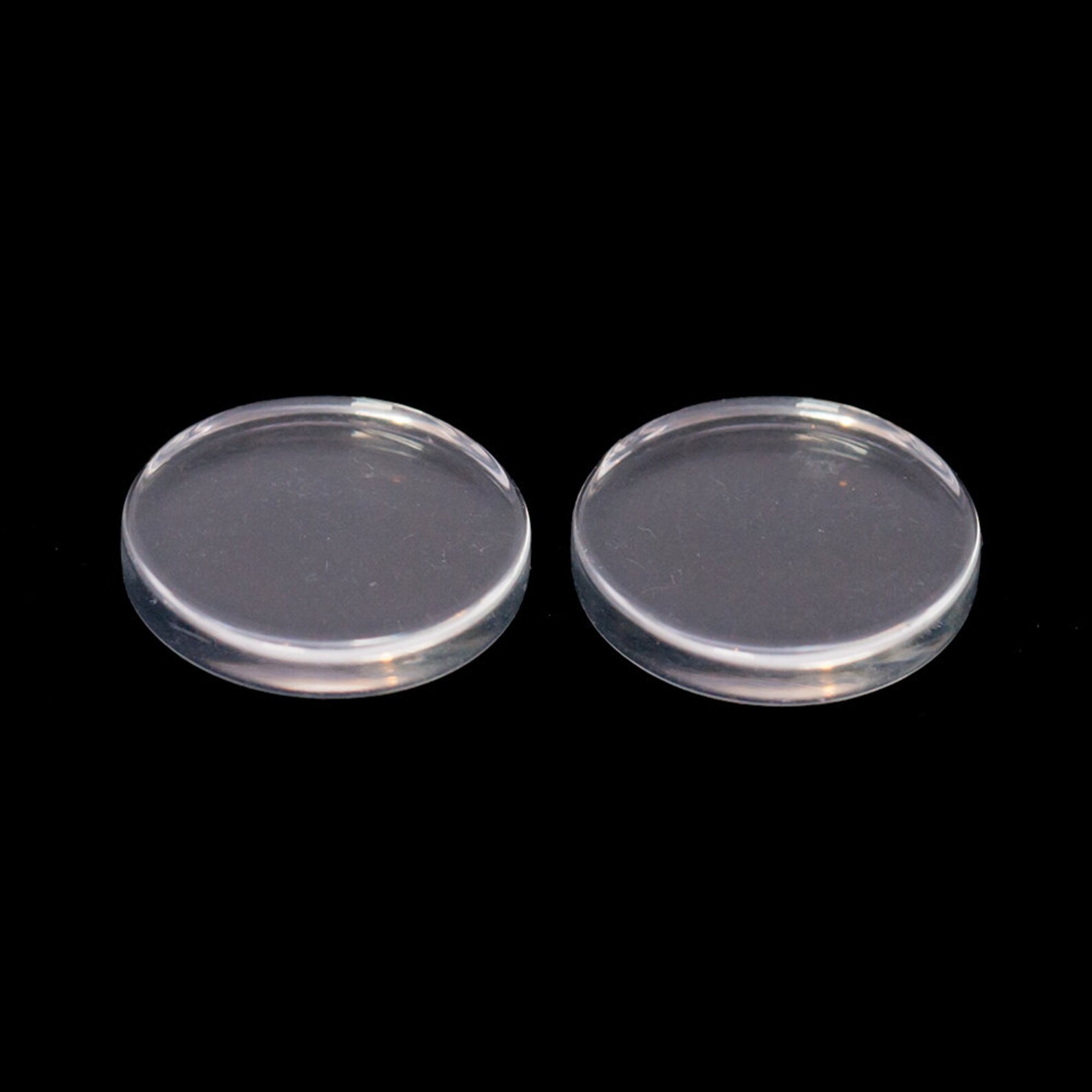 20x 18mm Circular Round Clear Flat Glass Disc Cabochons - Etsy