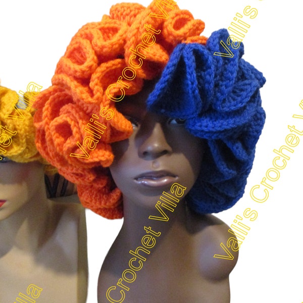 Crochet Ruffle Hat - Etsy