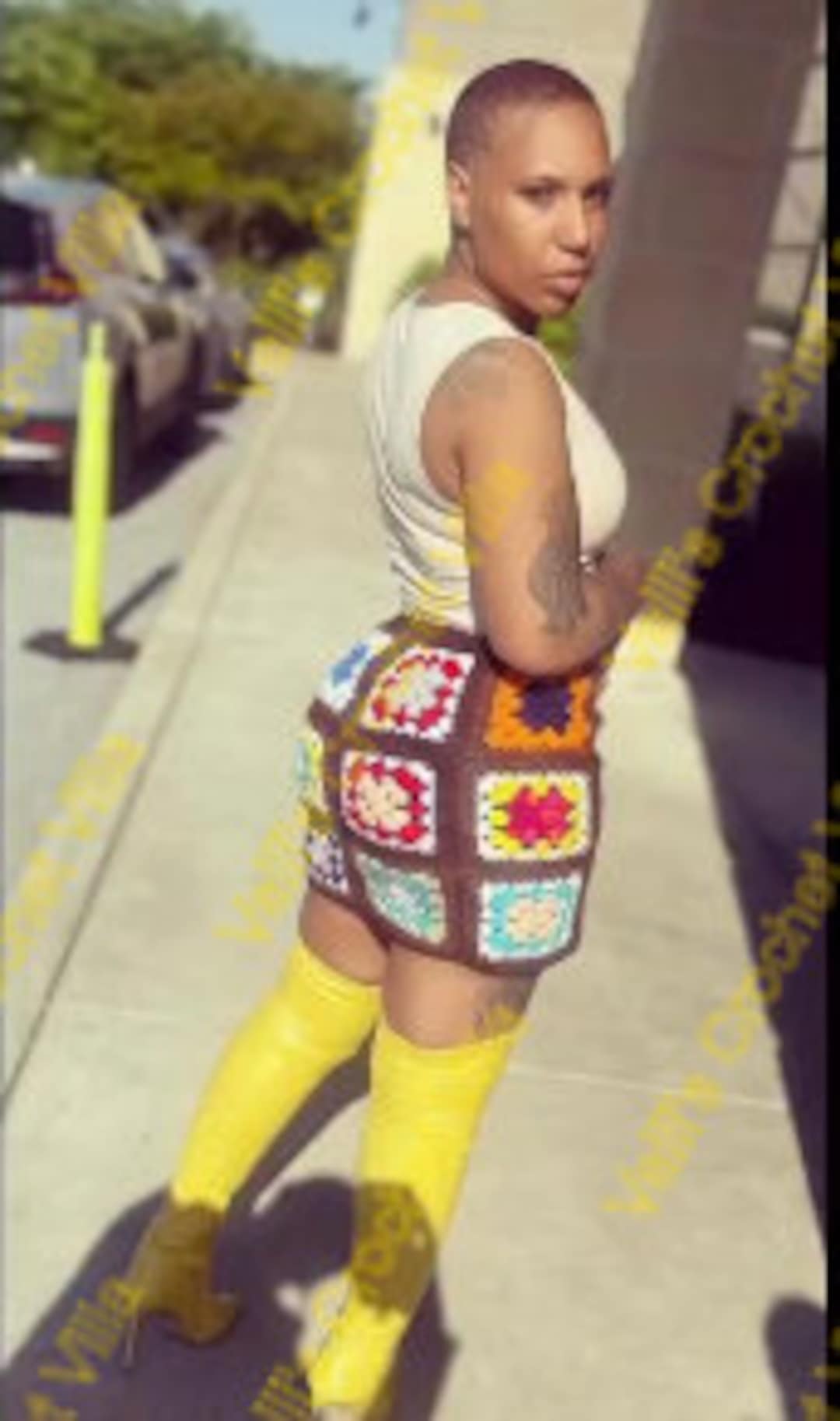 PATTERN ONLY! Granny Square Mini Skirt - Etsy