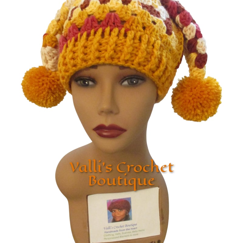 Granny Square Jester Hat - Etsy UK