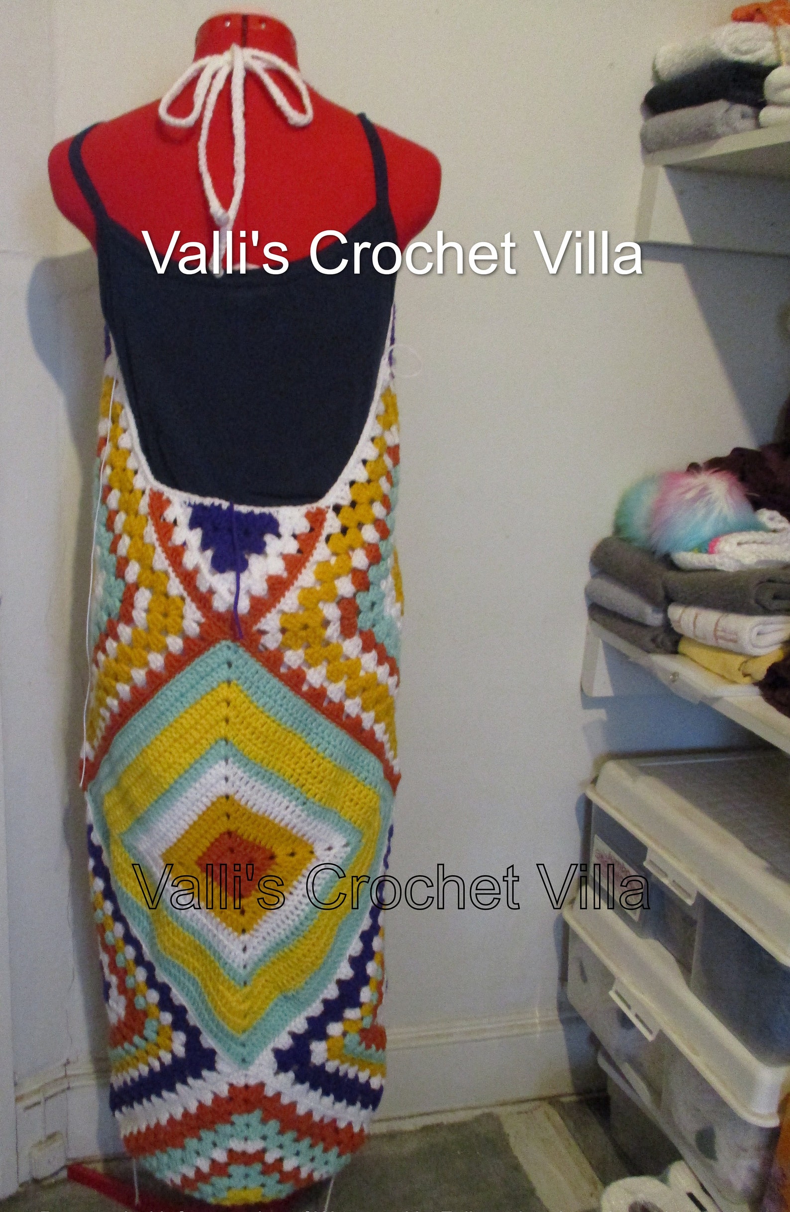 PATTERN ONLY! Ameena Granny-square Dress - Etsy
