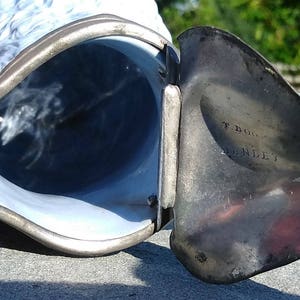 Antique Victorian T Booth (hanley) Pewter Mounted Stoneware Ivy Tree ...