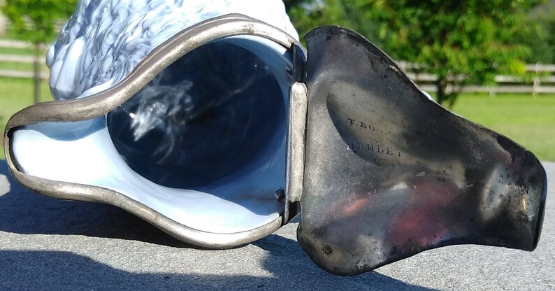 Antique Victorian T Booth (hanley) Pewter Mounted Stoneware Ivy Tree ...