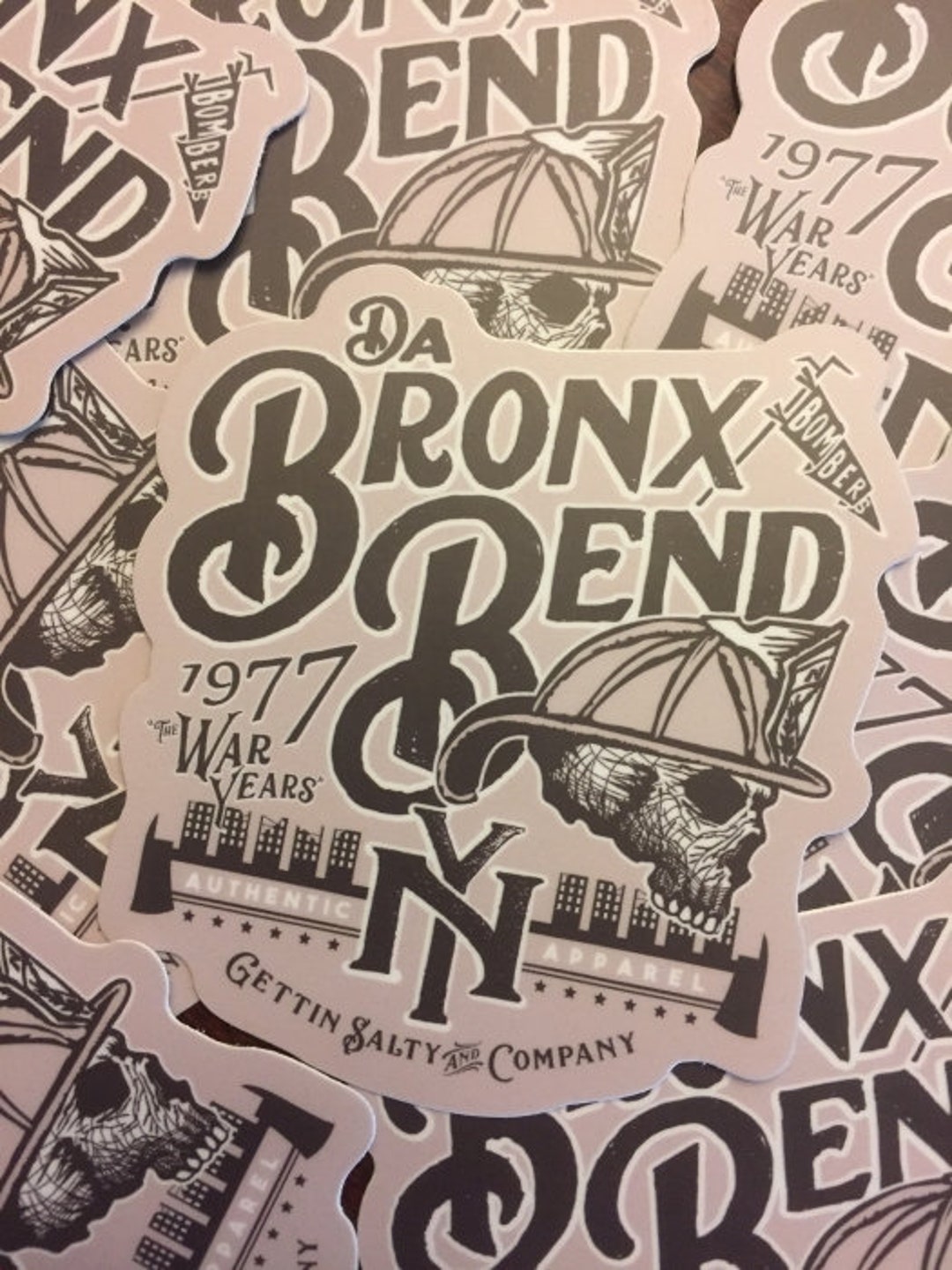 Da Bronx Bend Firefighter Helmet Sticker: UV Protected Vinyl Decal - Etsy
