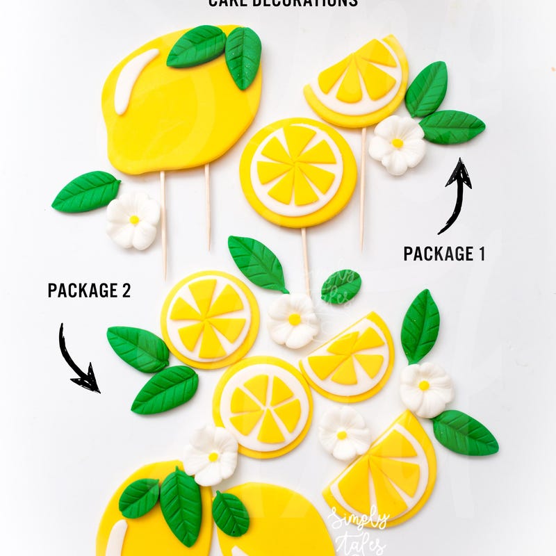 Lemon Cake Topper - Etsy