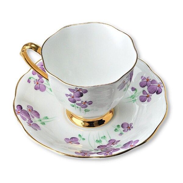 Violet Tea Cup - Etsy