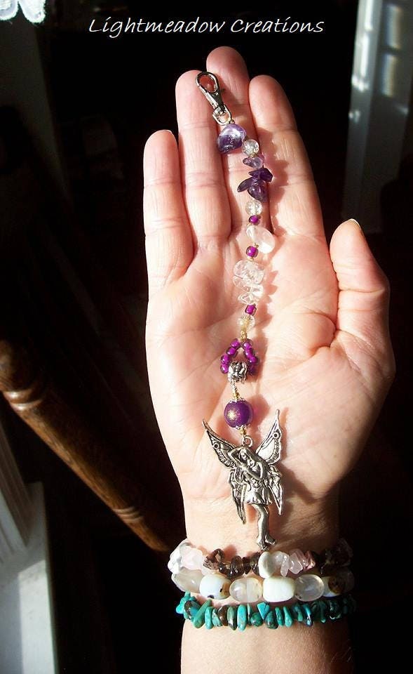Whimsical Crystal Quartz- Purple Amethyst Gemstone Fairy Blessings ...