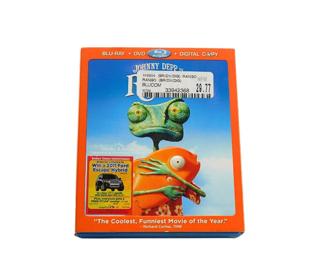 Rango Blu-ray/ DVD Movie Video - Etsy