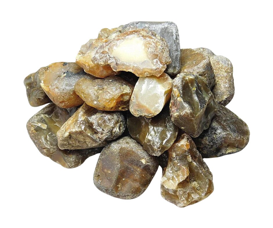 Three Natural Beautiful Large- XXLarge Raw Orange/ Red- Yellow/ Brown ...