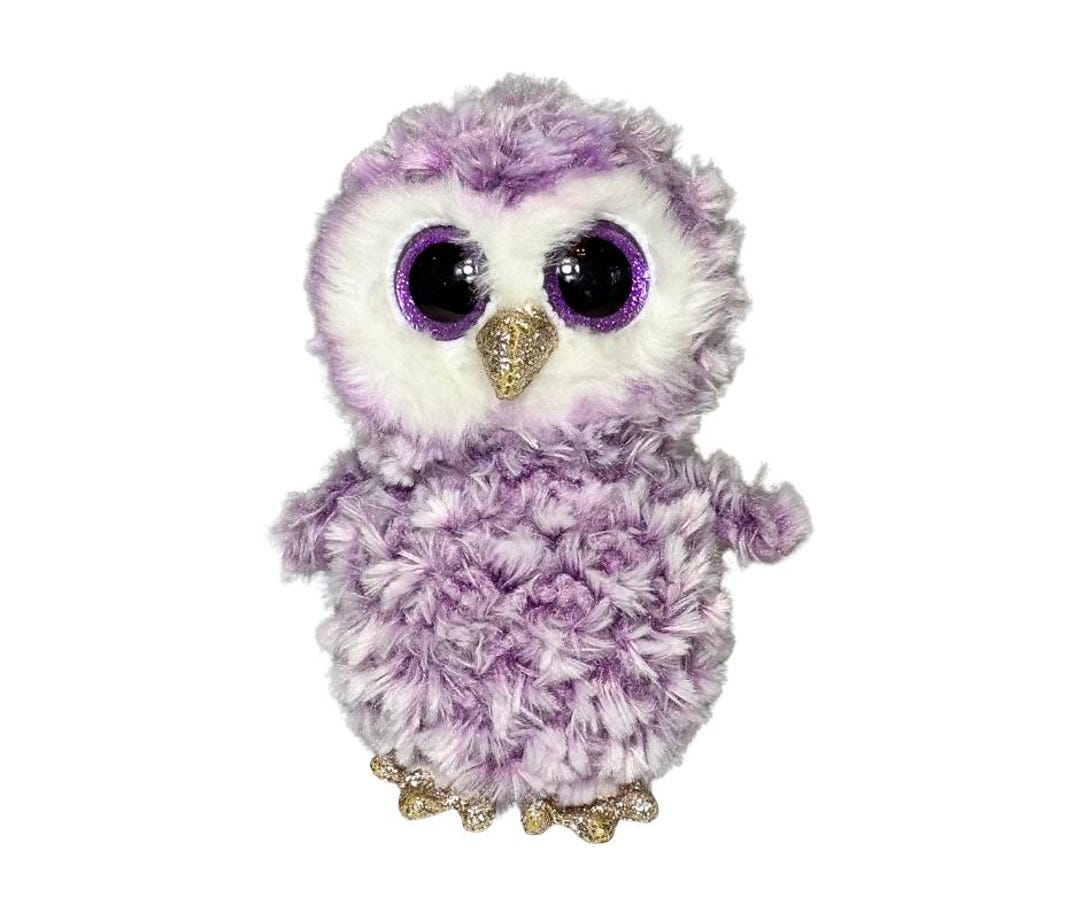 Ty 2019 Beanie Boos Moonlight the Purple Owl Stuffed Animal Toy - Etsy
