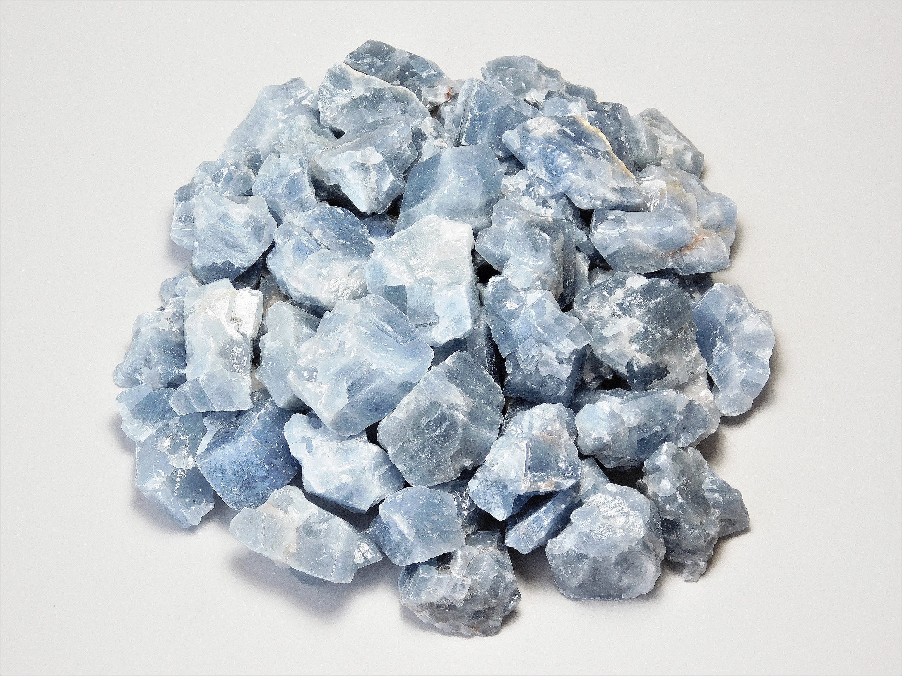 Natural Beautiful Medium- XXLarge Blue Calcite Rough Stones -High Grade