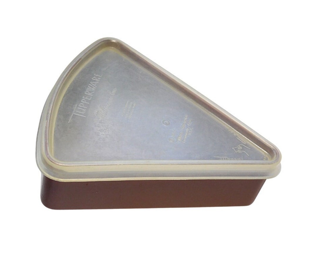 Vintage Brown Tupperware Single Pie Slice Keeper With Seal Lid ...