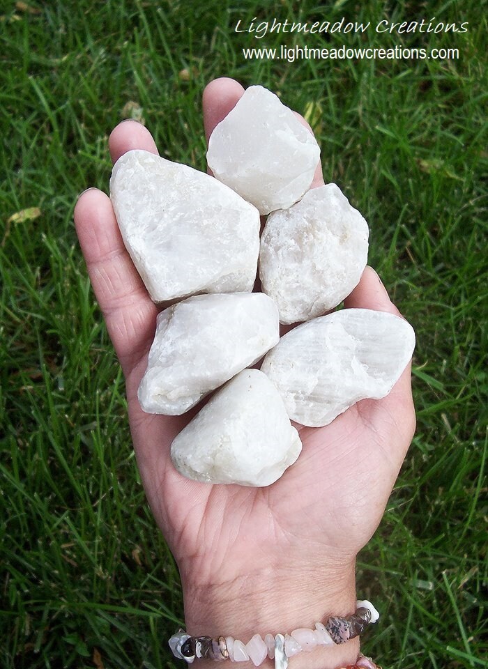 Stones By The Pound- One Pound- 16 oz. Large- XXLarge Raw Milky- White ...
