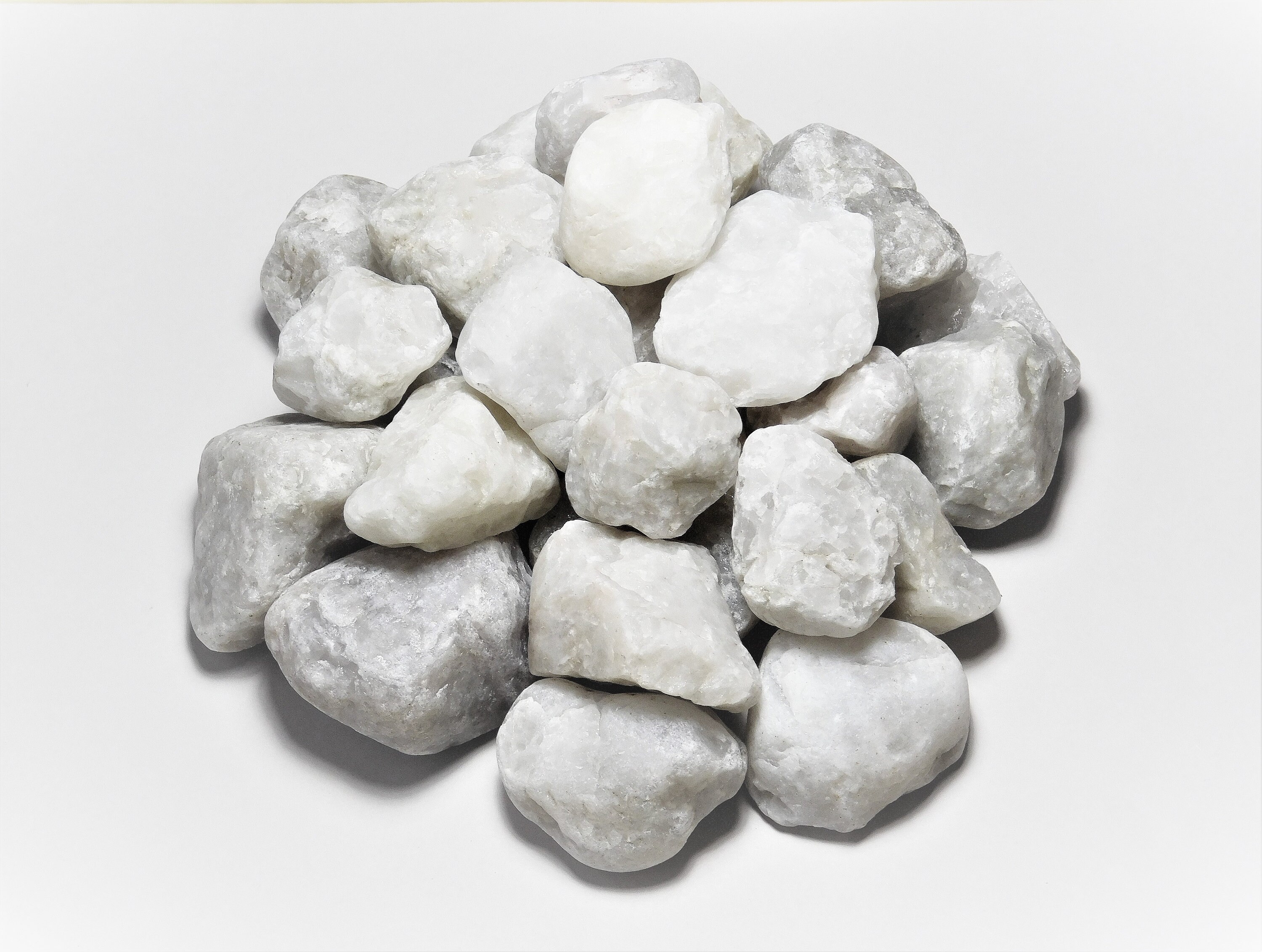 Stones By The Pound- One Pound- 16 oz. Large- XXLarge Raw Milky- White ...