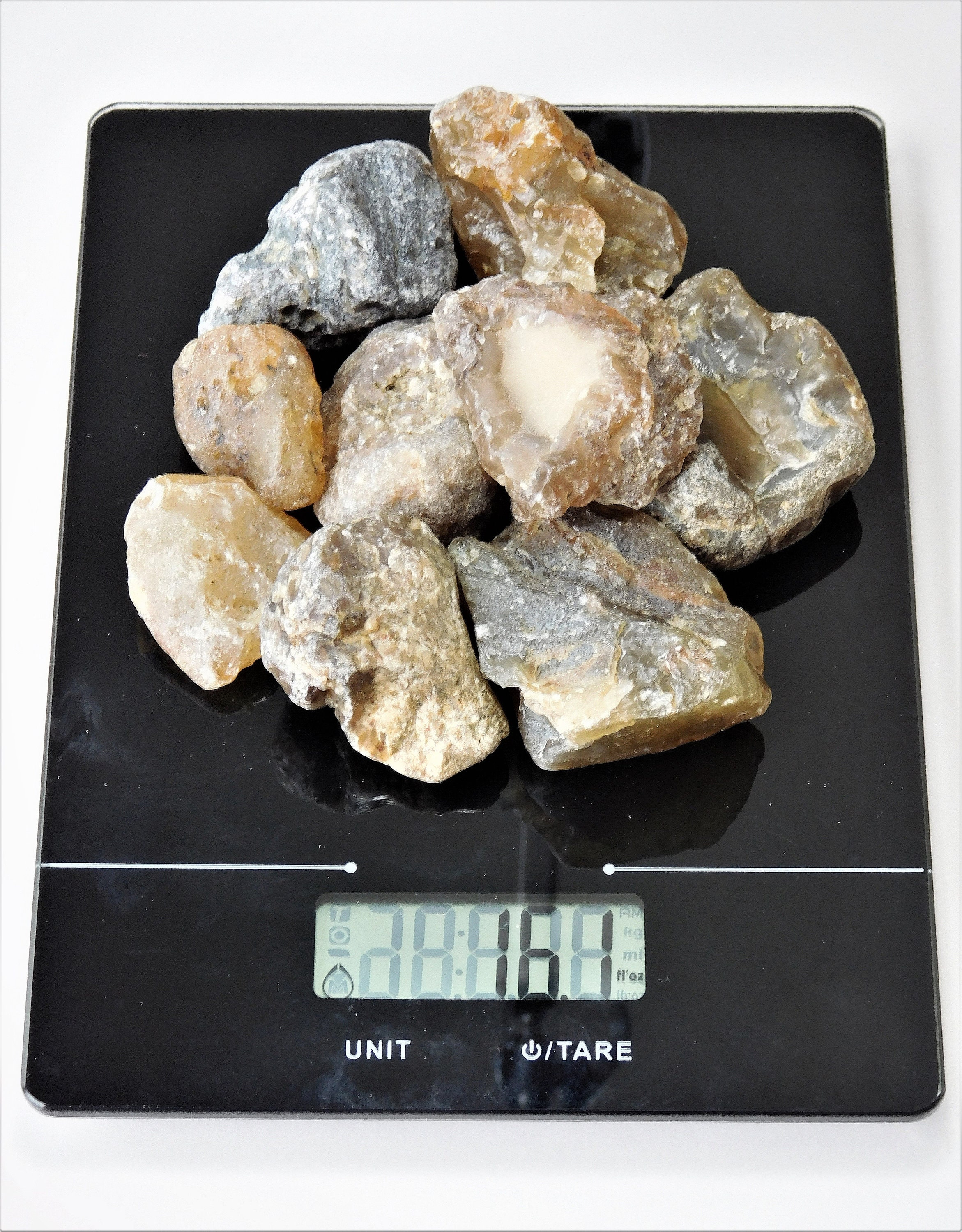 Stones By The Pound- One Pound- 16 oz. Large- XXLarge Raw Orange/ Red ...