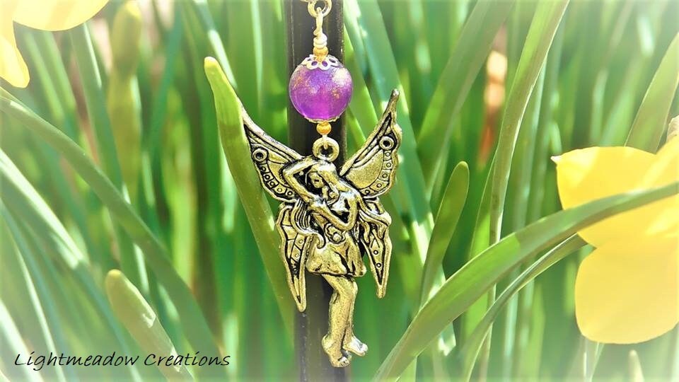 Whimsical Crystal Quartz- Purple Amethyst Gemstone Fairy Blessings ...
