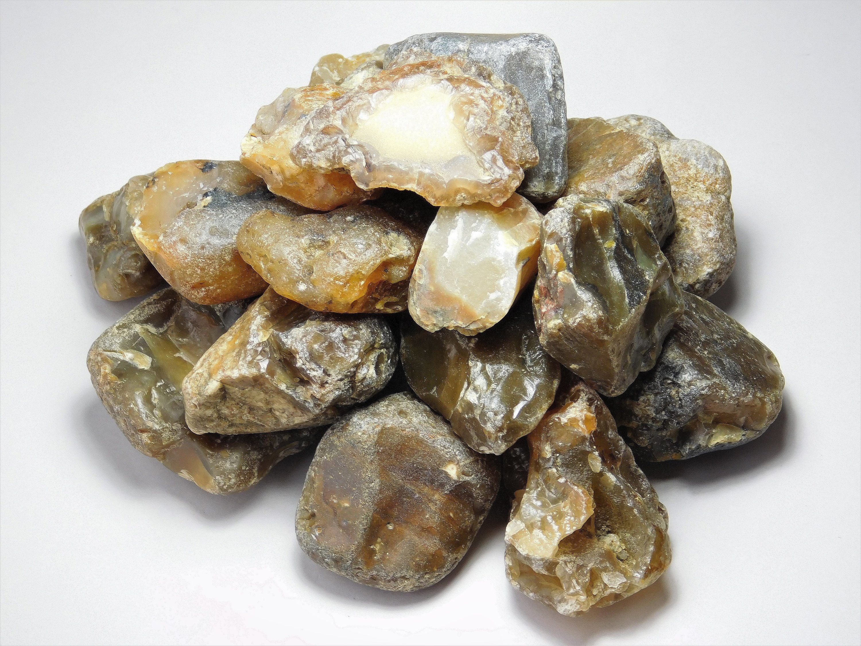 Stones By The Pound- One Pound- 16 oz. Large- XXLarge Raw Orange/ Red ...