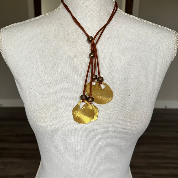 Rust Color Necklace - Etsy