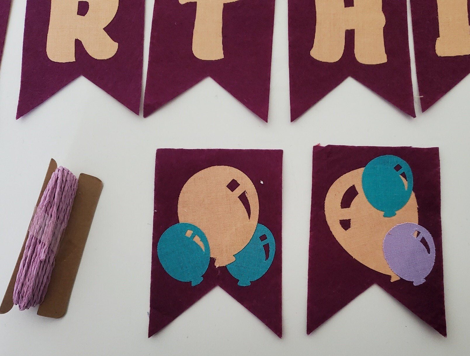 Happy Birthday Banner Kit - Flags and String Included - Etsy