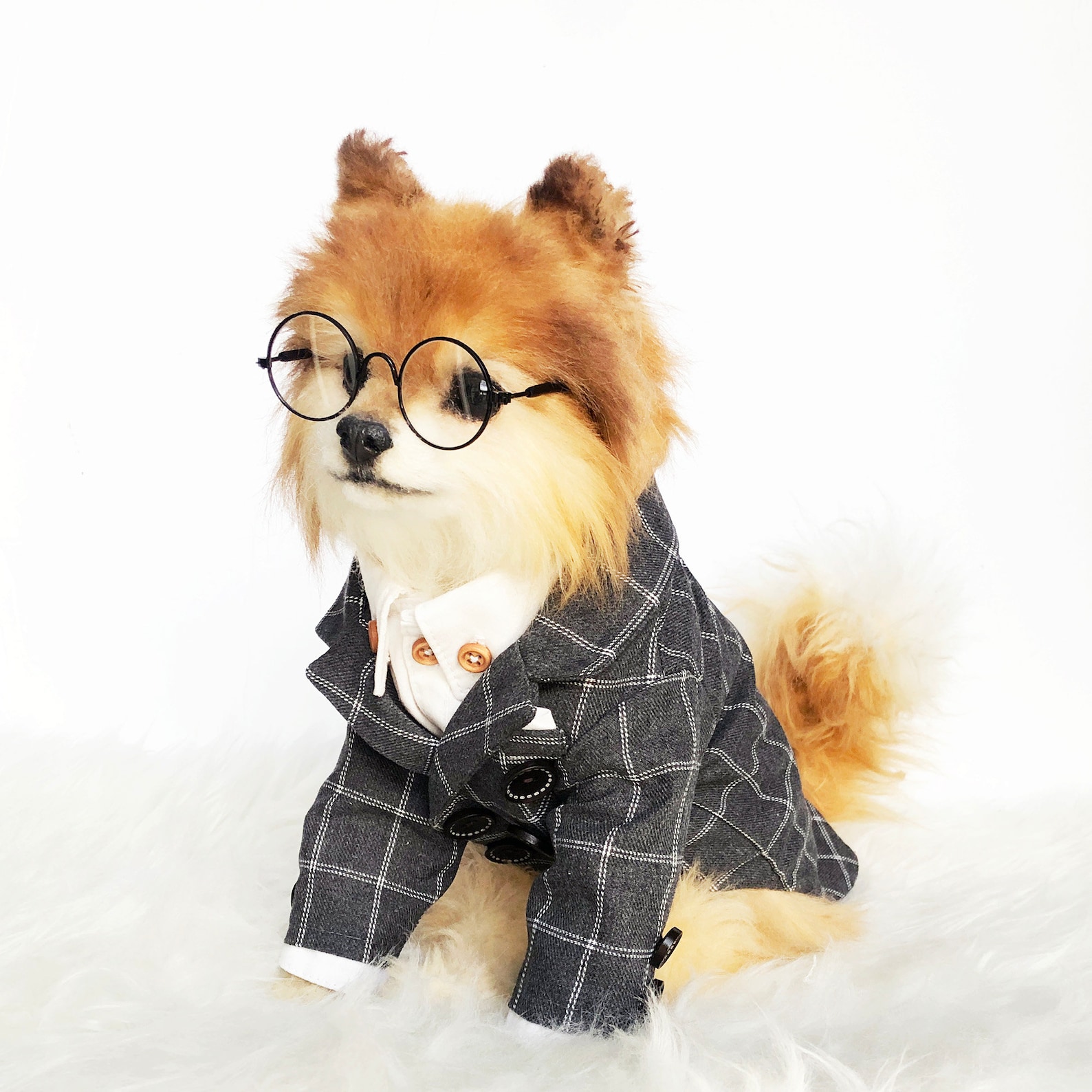 Dog Double Breasted Suit Jackets, Formal Dog Tuxedo, Pet Formal Clothes ...