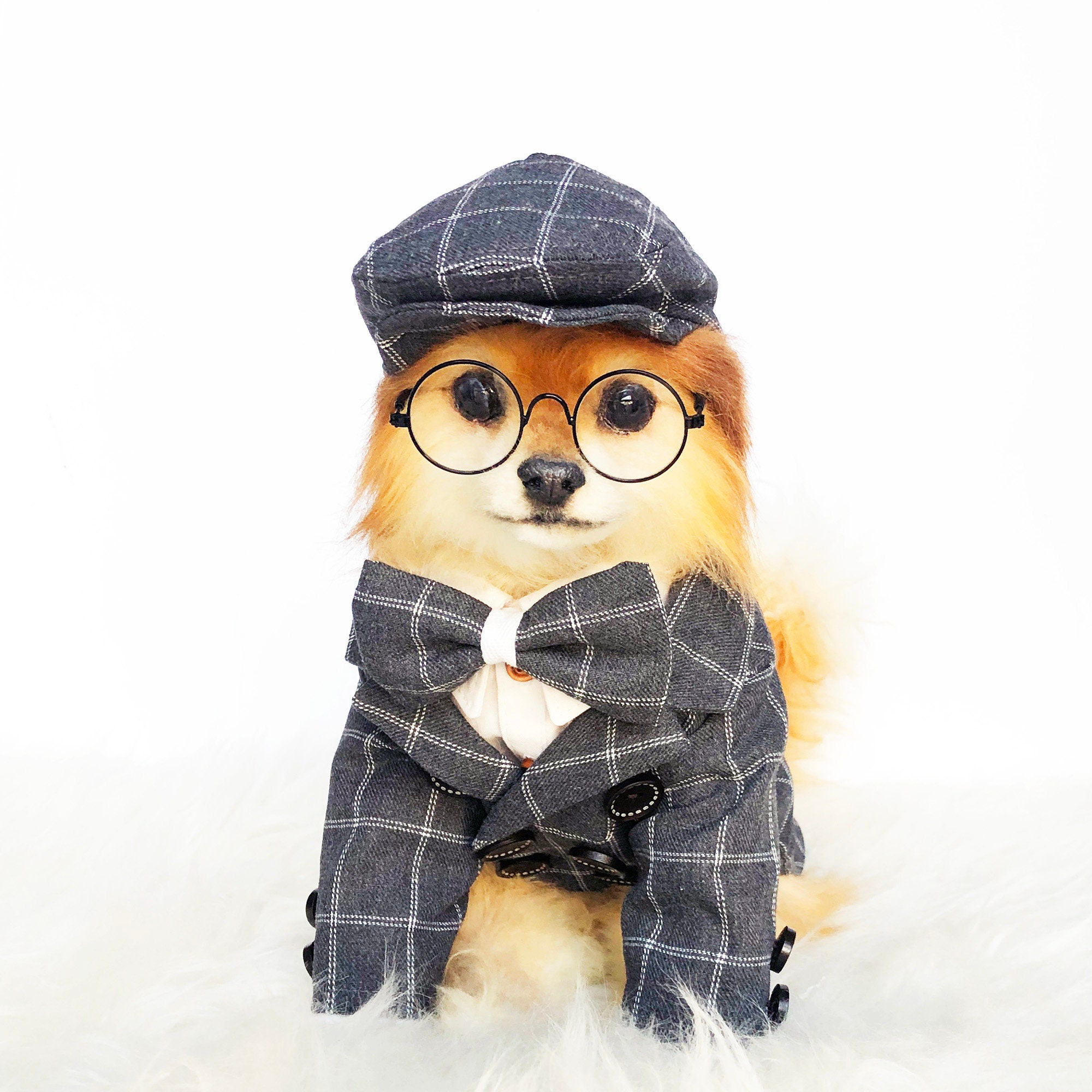Dog Double Breasted Suit Jackets, Formal Dog Tuxedo, Pet Formal Clothes ...