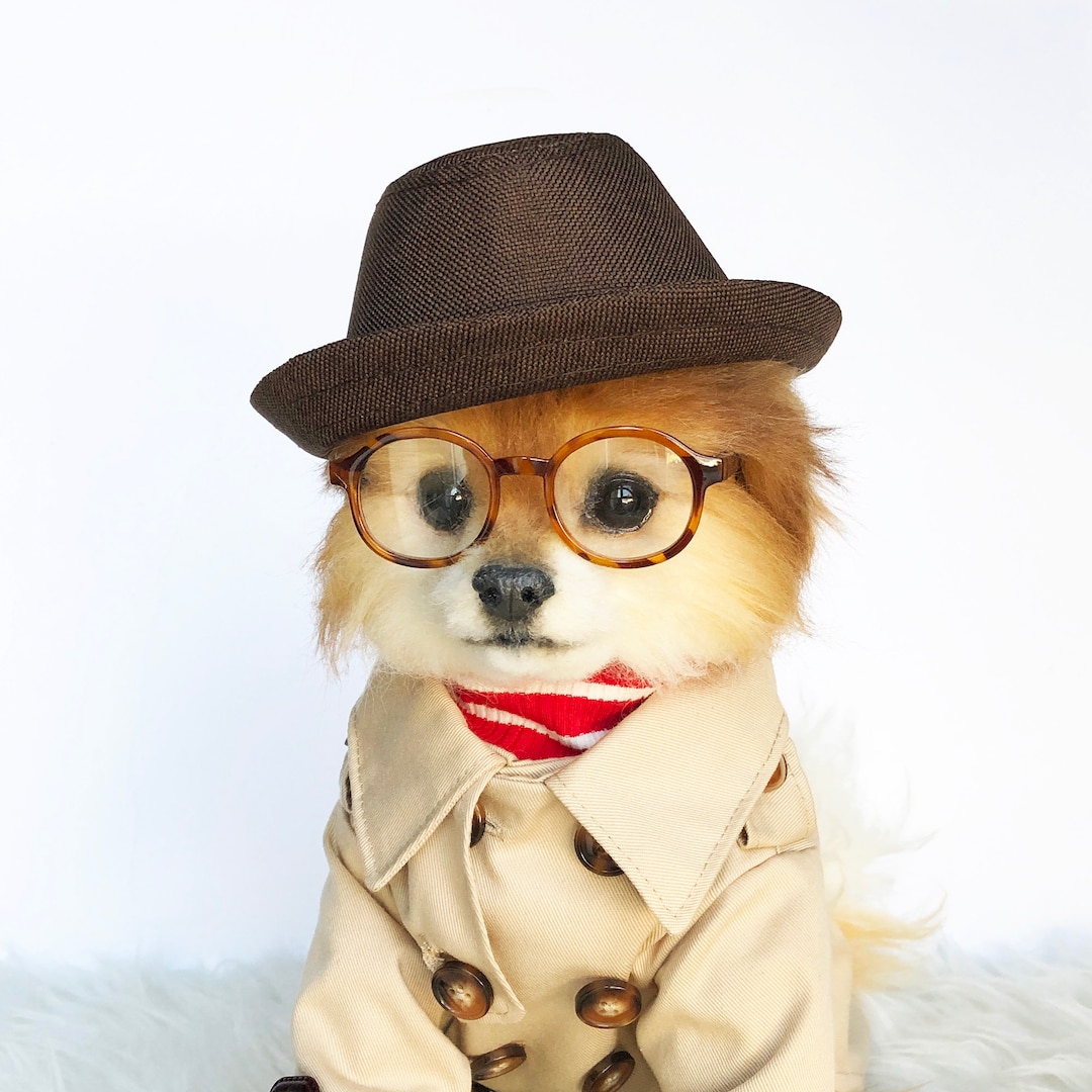 Fedora for DOGS, CATS! HANDMADE Dog Hats, Dog Caps, Summer Hat, Cowboy ...