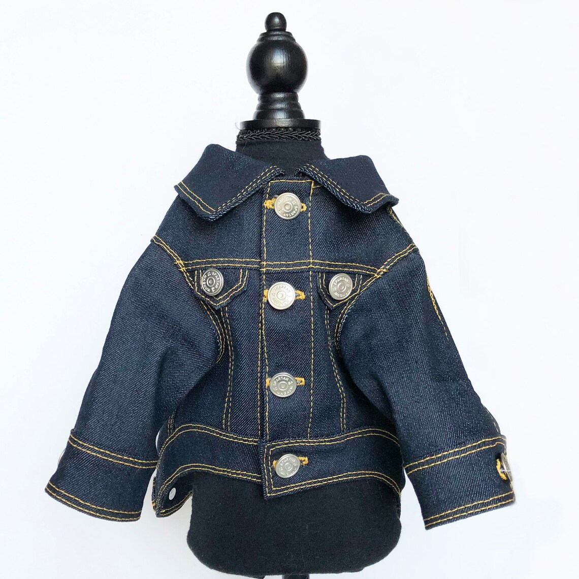 Dog Denim Jacket jean coats puppy clothes pet hoodies | Etsy