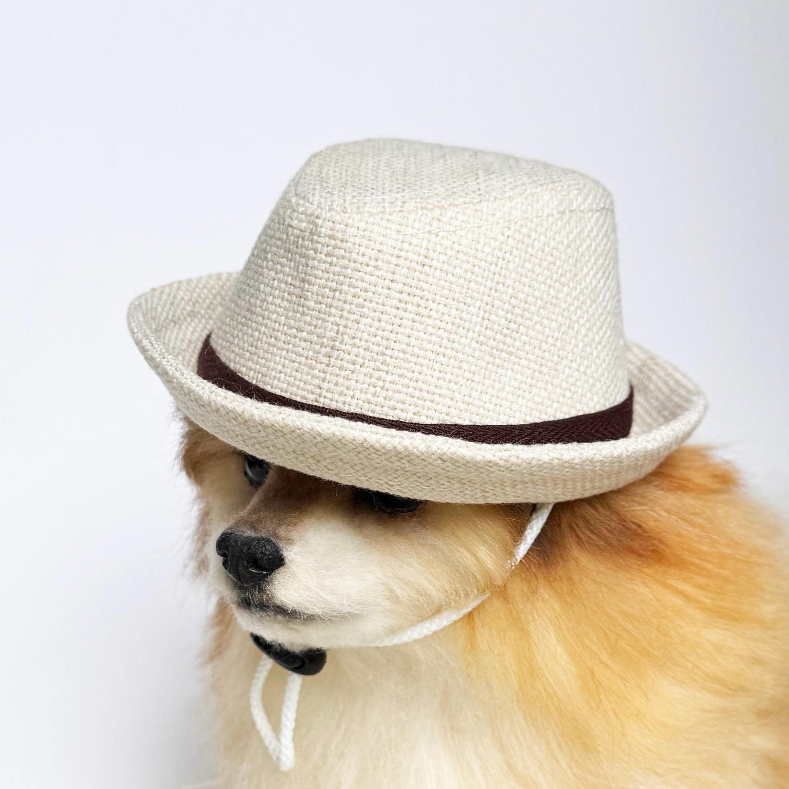 Fedora for DOGS, CATS! HANDMADE Dog Hats, Dog Caps, Summer Hat, Cowboy ...