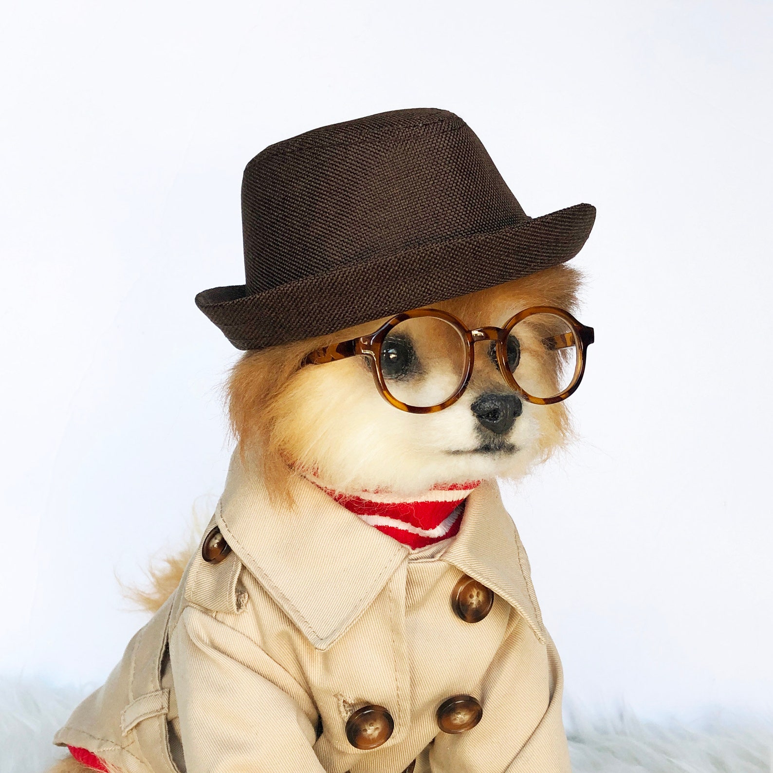 Fedora for DOGS, CATS! HANDMADE Dog Hats, Dog Caps, Summer Hat, Cowboy ...