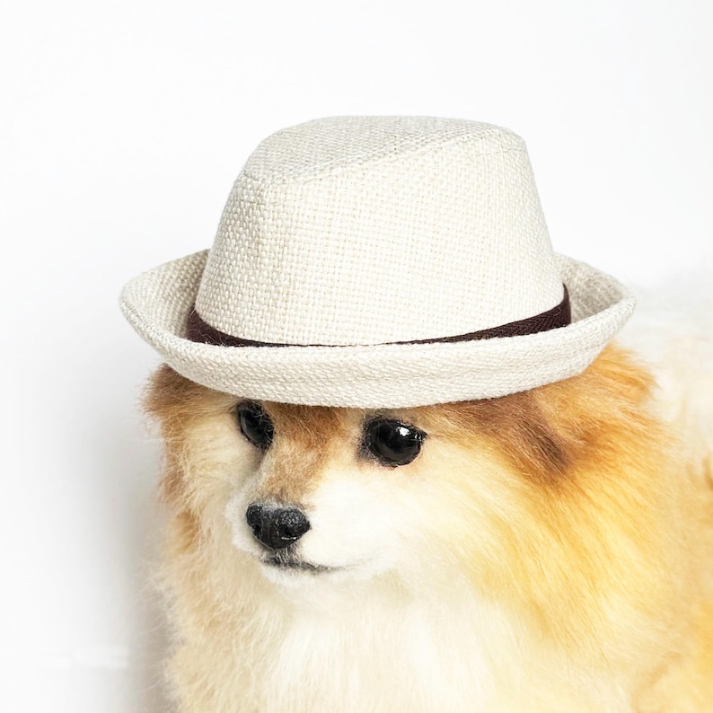 Fedora for DOGS, CATS! HANDMADE Dog Hats, Dog Caps, Summer Hat, Cowboy ...