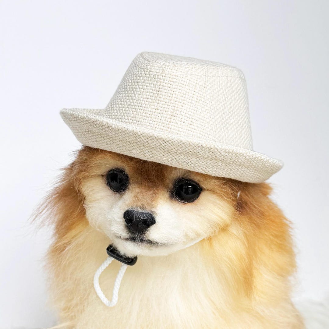 Fedora for DOGS, CATS! HANDMADE Dog Hats, Dog Caps, Summer Hat, Cowboy ...