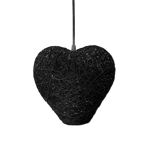 Red Hanging Light Heart, Kids Pendant Light, Nursery Pendant Lamp ...