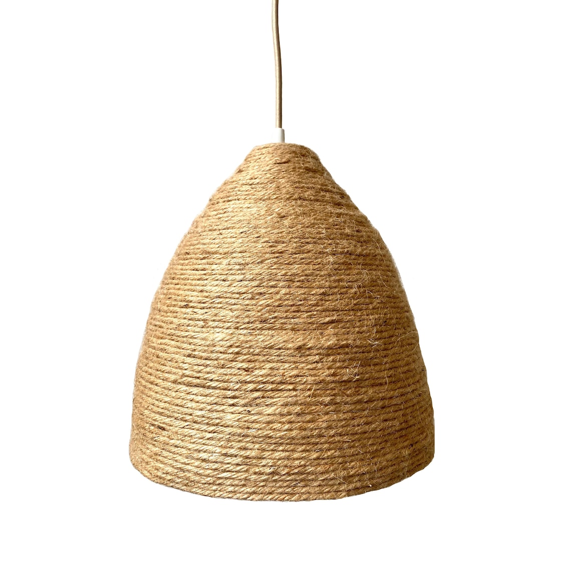 Jute Ceiling Lamp Boho Style Modern Pendant Lamp Boho | Etsy