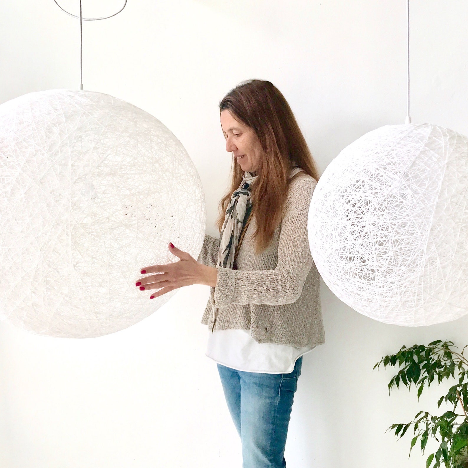 Large Globe Pendant Light Globe Pendant Lamp Modern Pendant | Etsy