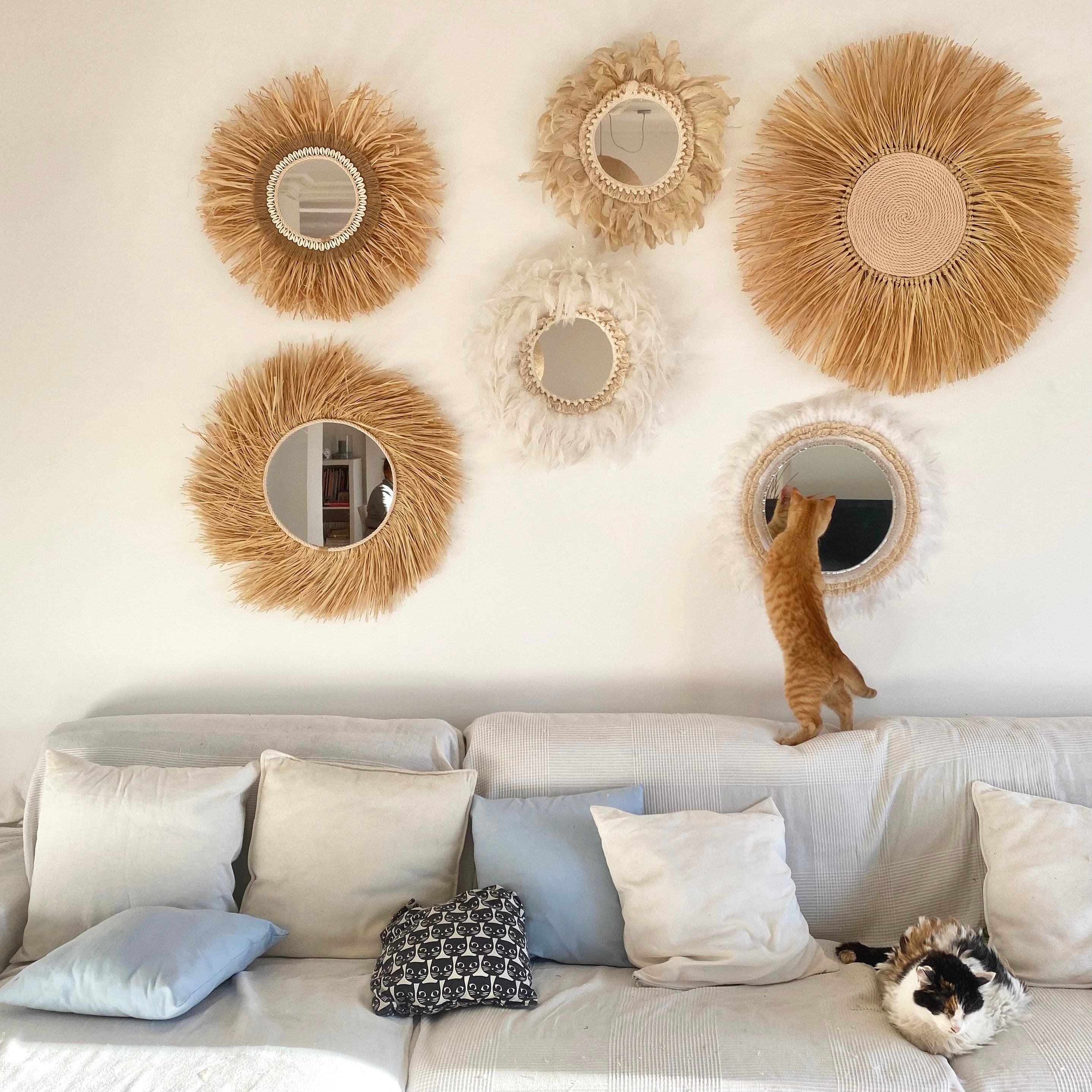 Rattan Wall Decor Round Wall Decor Rattan Home Decor Boho - Etsy