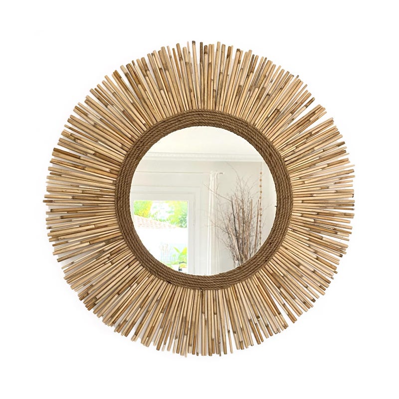 Bamboo Mirror - Etsy