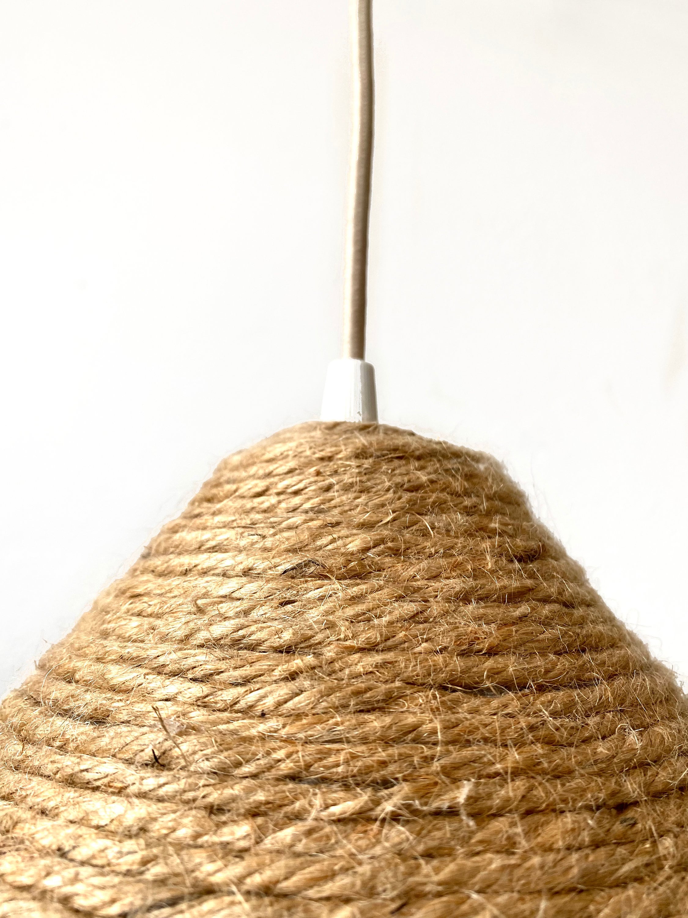 Jute Ceiling Lamp Boho Style Modern Pendant Lamp Boho - Etsy