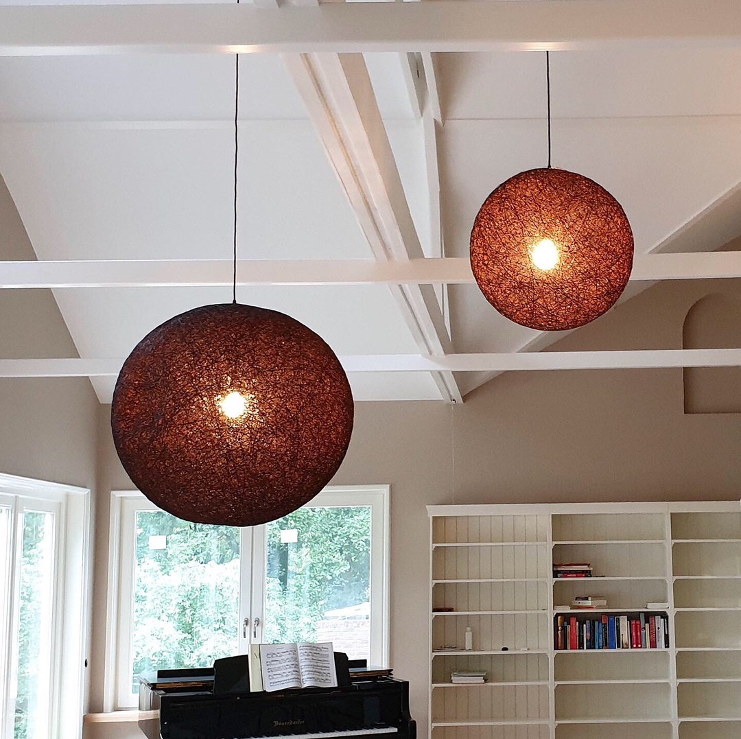 2 Pendant Lamps Nordic Design, Double-height Lamps, Large Pendant Lamps ...