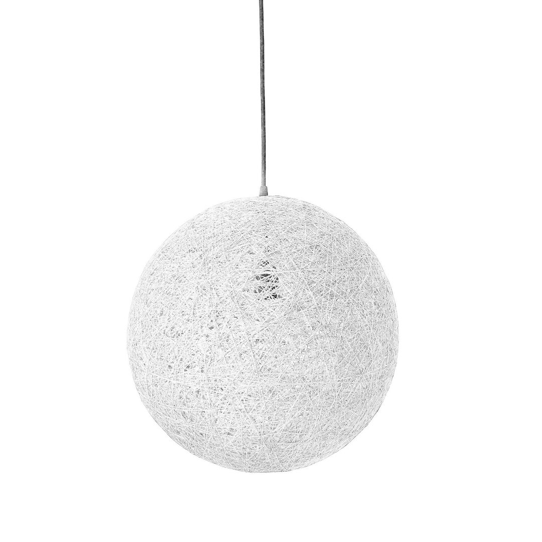 White Globe Pendant Light, Pendant Lamp Nordic Style, Plug in Hanging ...