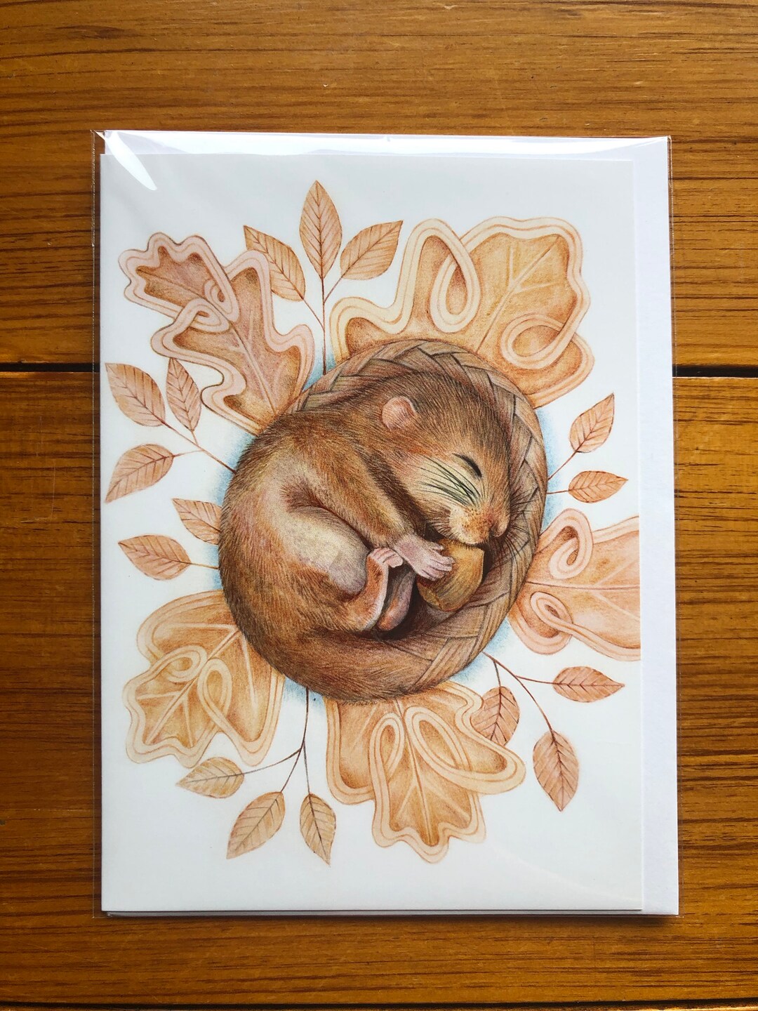Autumn Slumber Greetings Card - Etsy