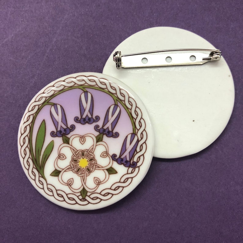 Highland Celtic Art Jacobite Rose Collection Brooches | Etsy