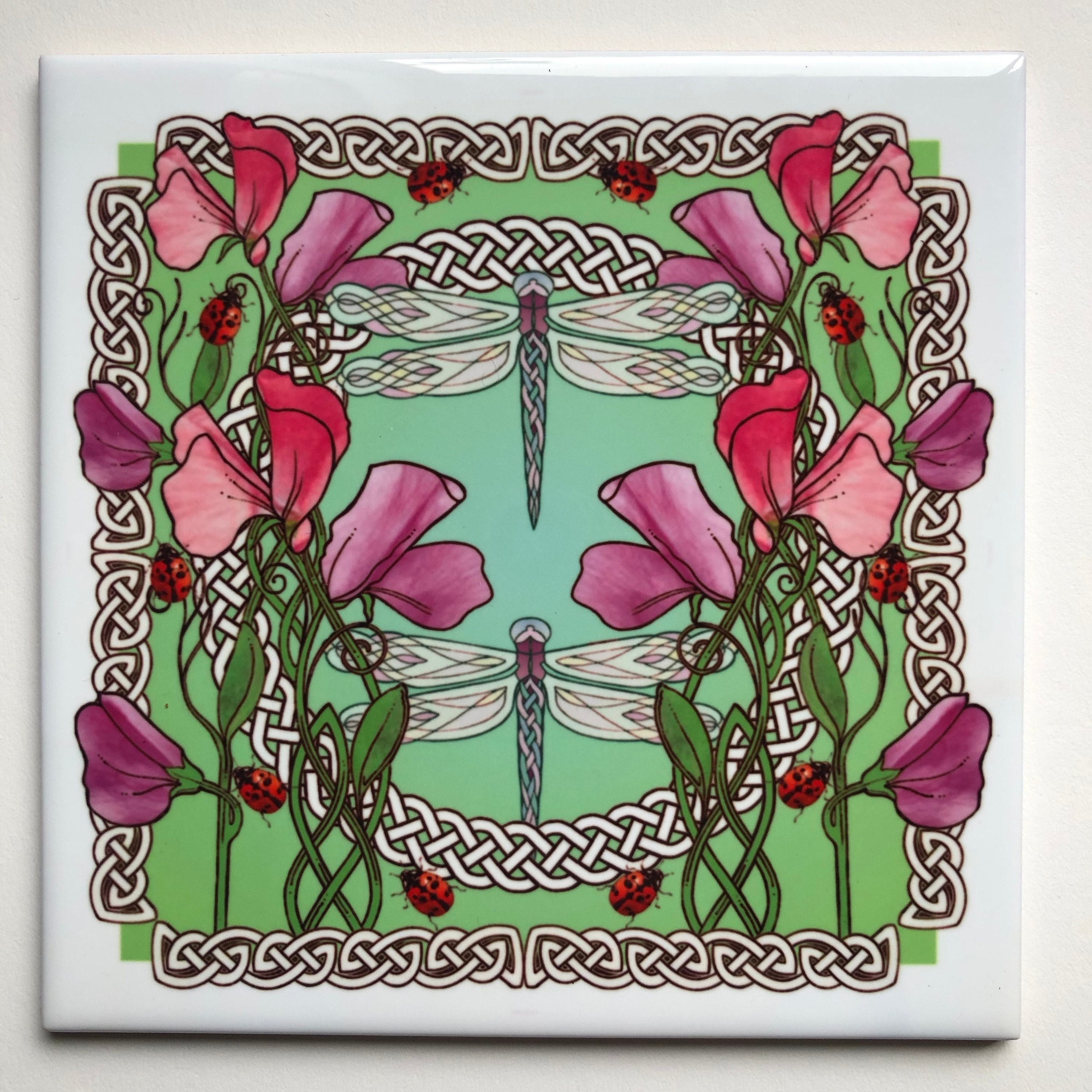 Highland Celtic Art Ceramic Tiles | Etsy UK