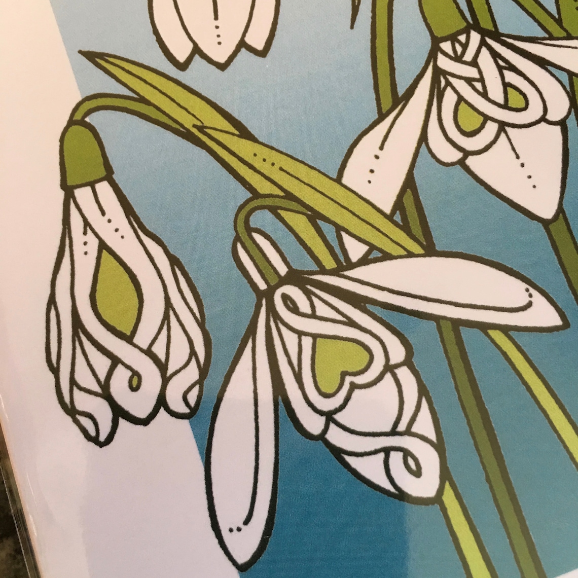 Celtic Snowdrop Greetings Card - Etsy UK