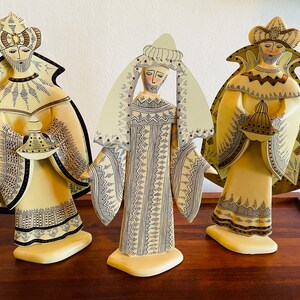 Silvestri Nativity Figures, 3 Wise Men, Handcrafted SP for Silvestri ...