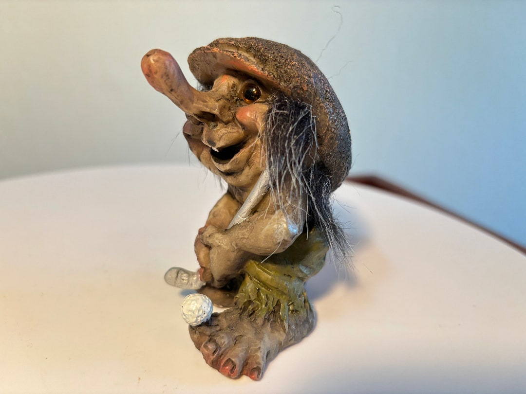 Vintage Norwegian Lommedalen Golf Troll, Original Scandinavian ...